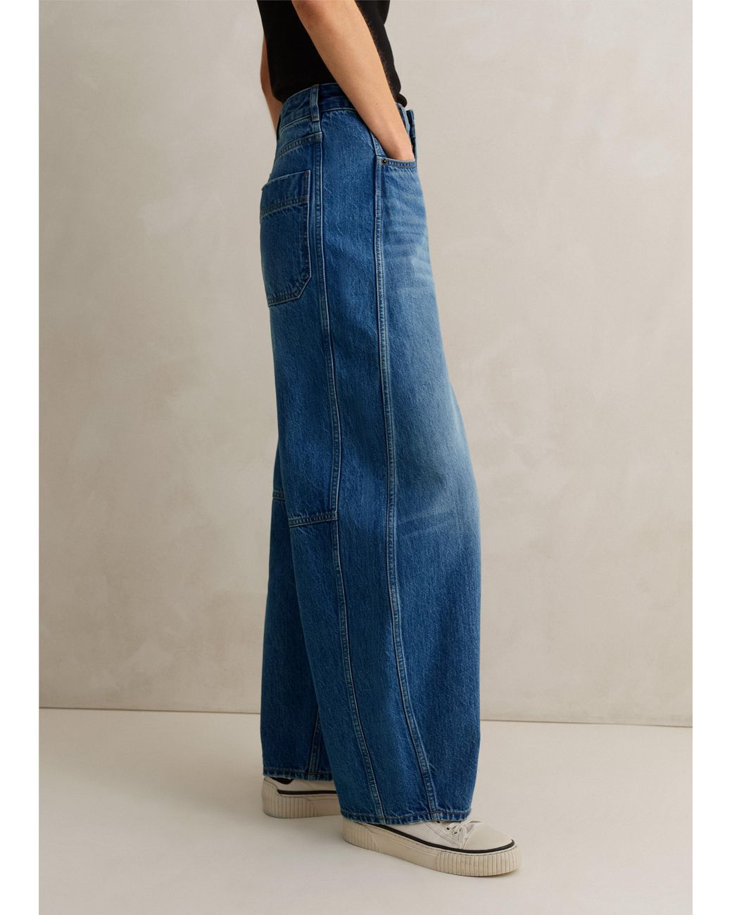 ME+EM Authentic Denim Extreme Tapered Jean in Blue | Lyst