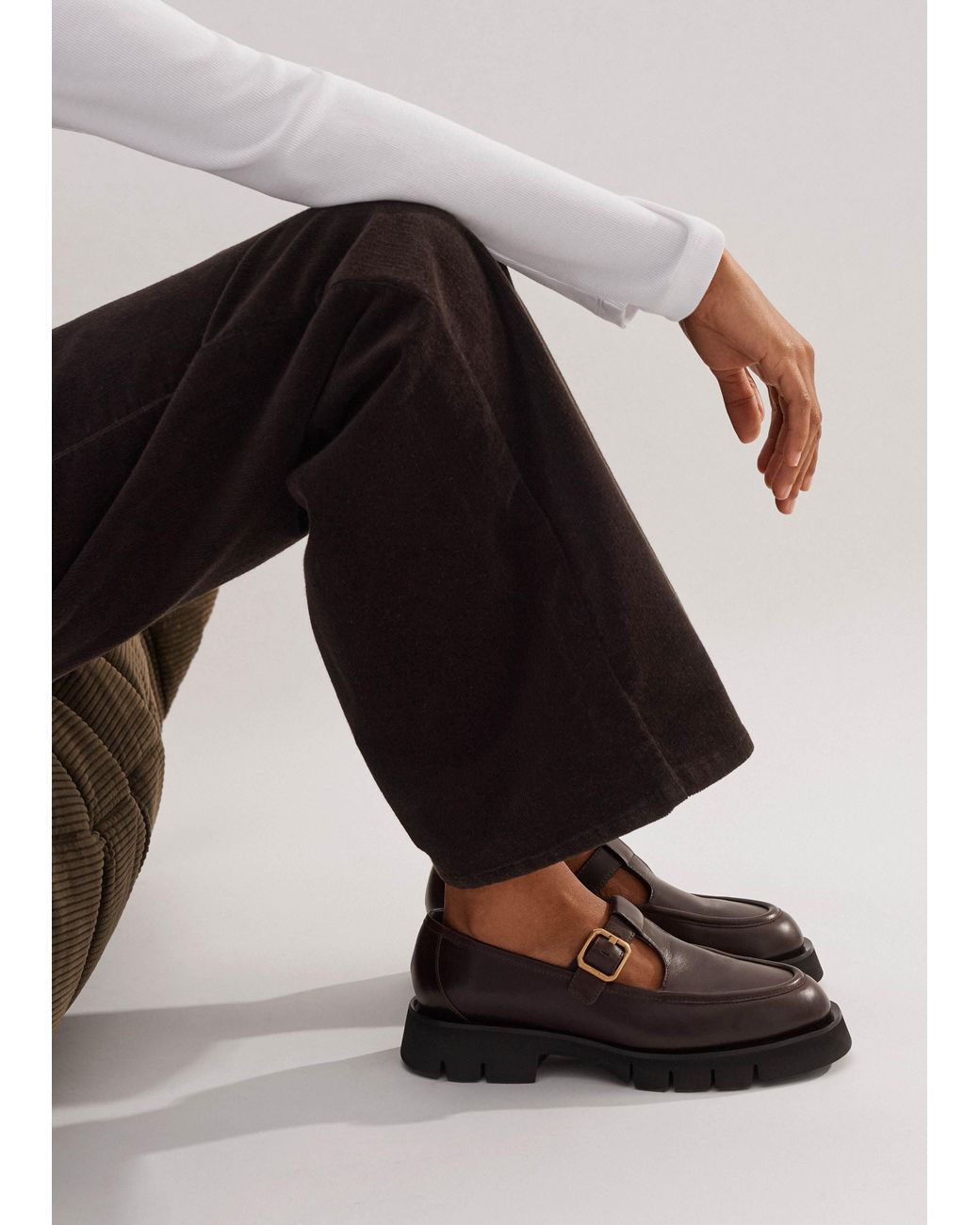 ME+EM Mary Jane Loafer in Black | Lyst