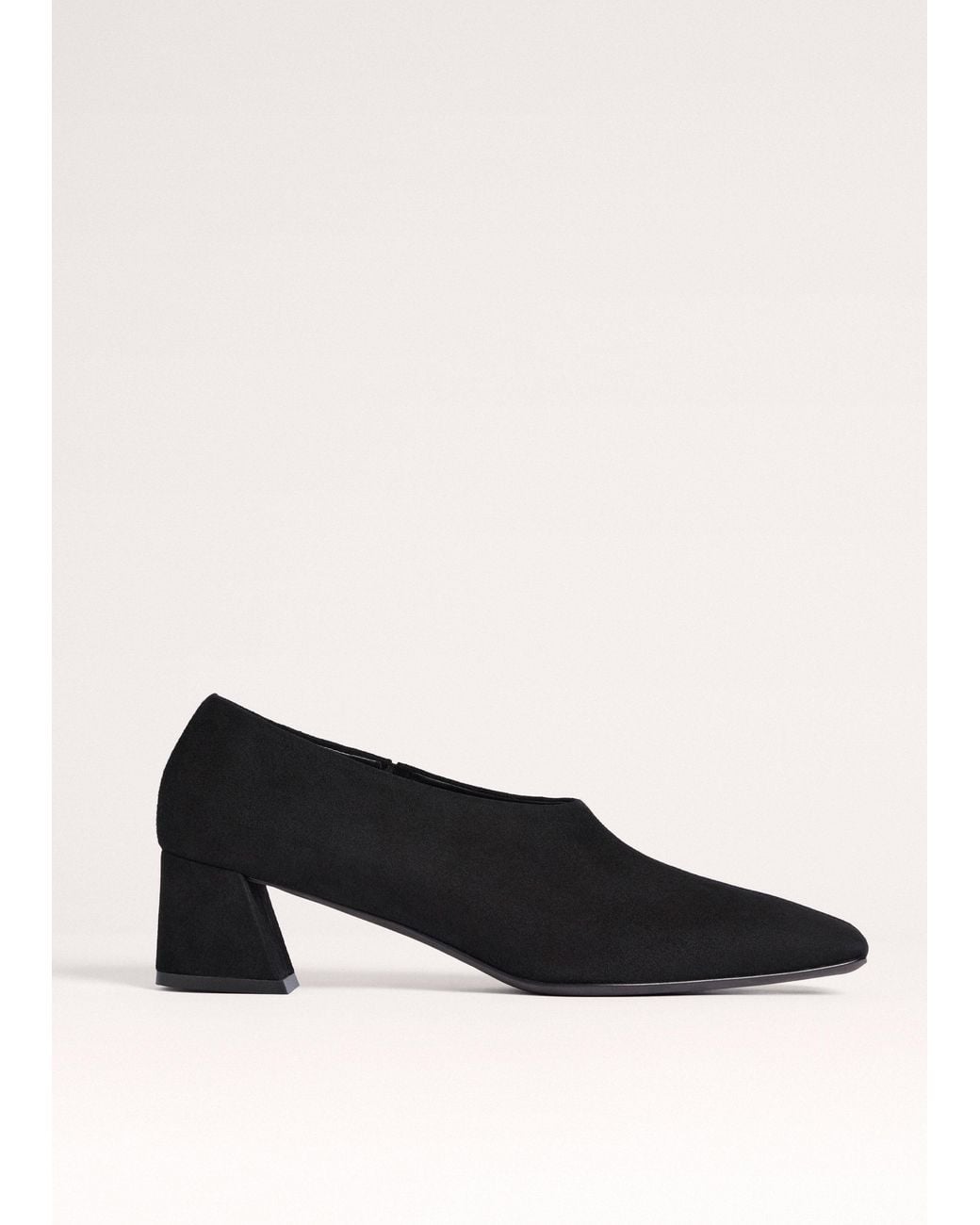 ME+EM High Front Block Heel in Black | Lyst