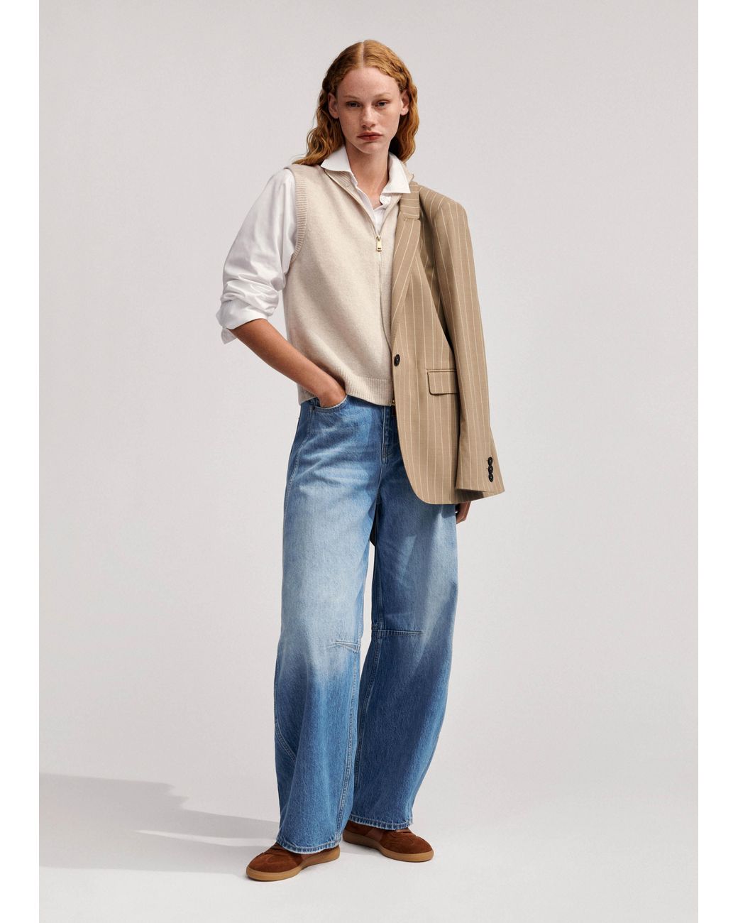 ME+EM Authentic Denim Extreme Tapered Jean in Blue | Lyst