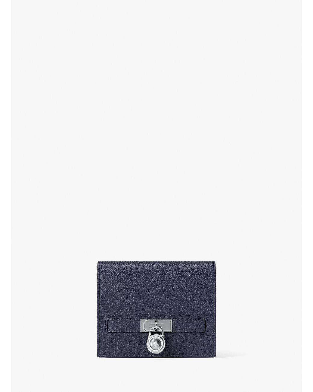 MICHAEL Michael Kors Mk Hamilton Moderne Small Leather Wallet in Blue ...