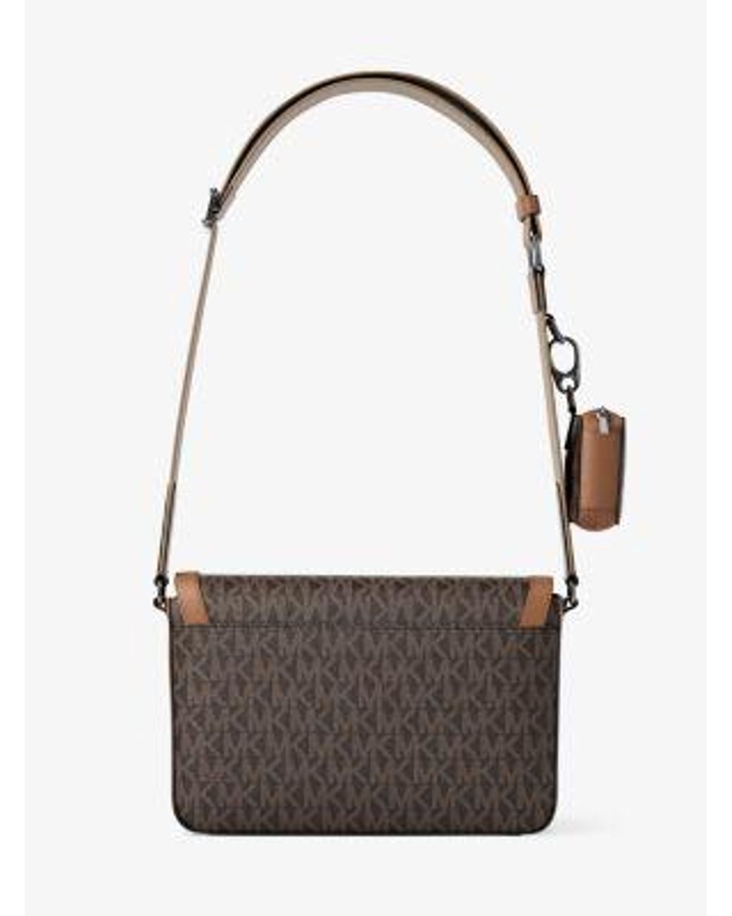 Michael Kors Hudson Mini Signature Logo Crossbody Bag With Airpod Case ...