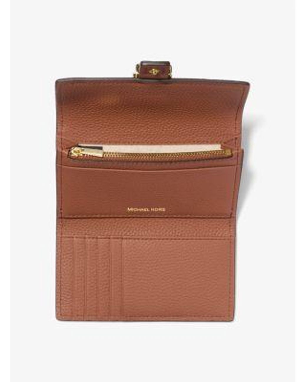 MICHAEL Michael Kors Mk Nolita Medium Pebbled Leather Tri-Fold Wallet ...