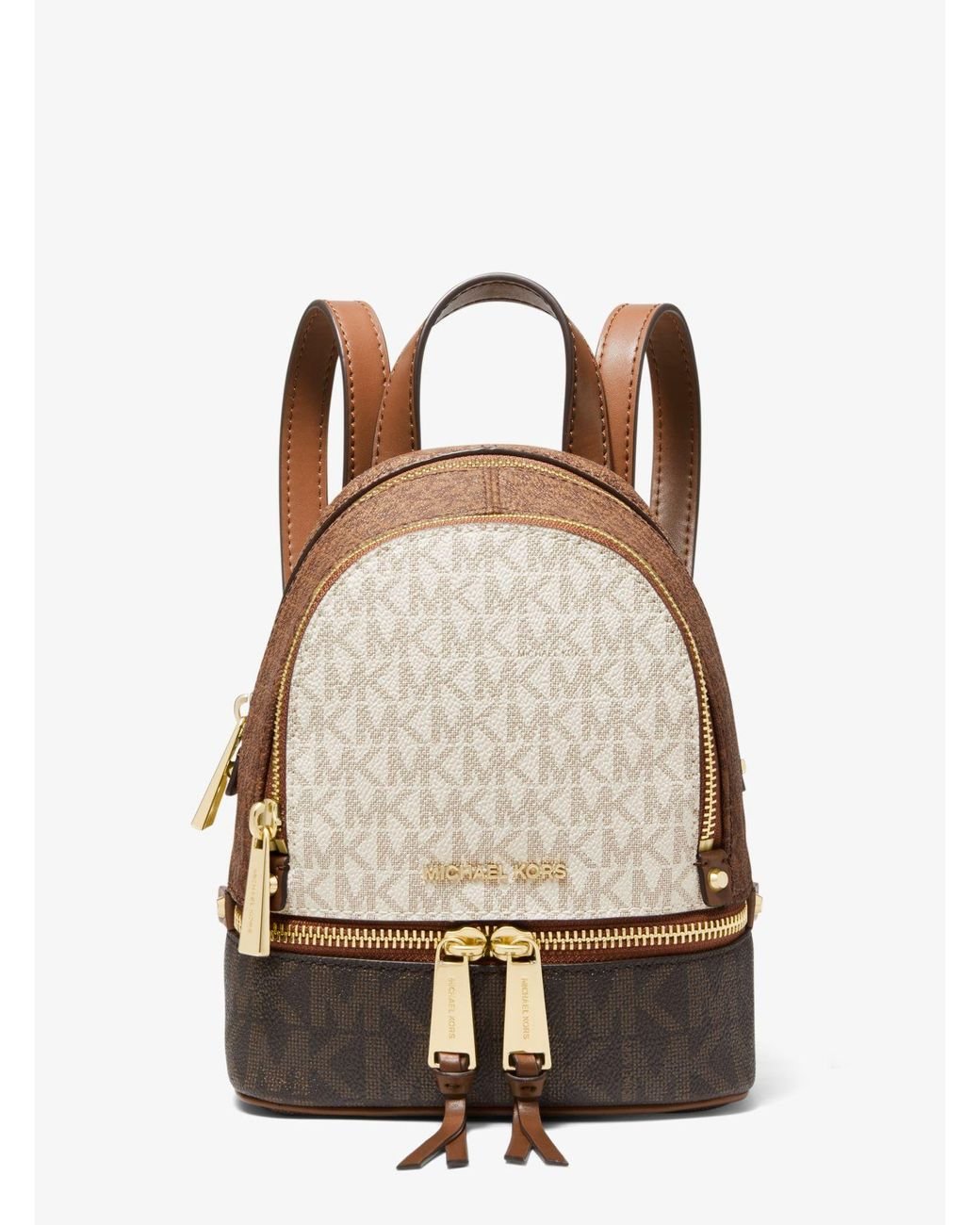MICHAEL Michael Kors Rhea Mini Color-block Logo Backpack | Lyst UK