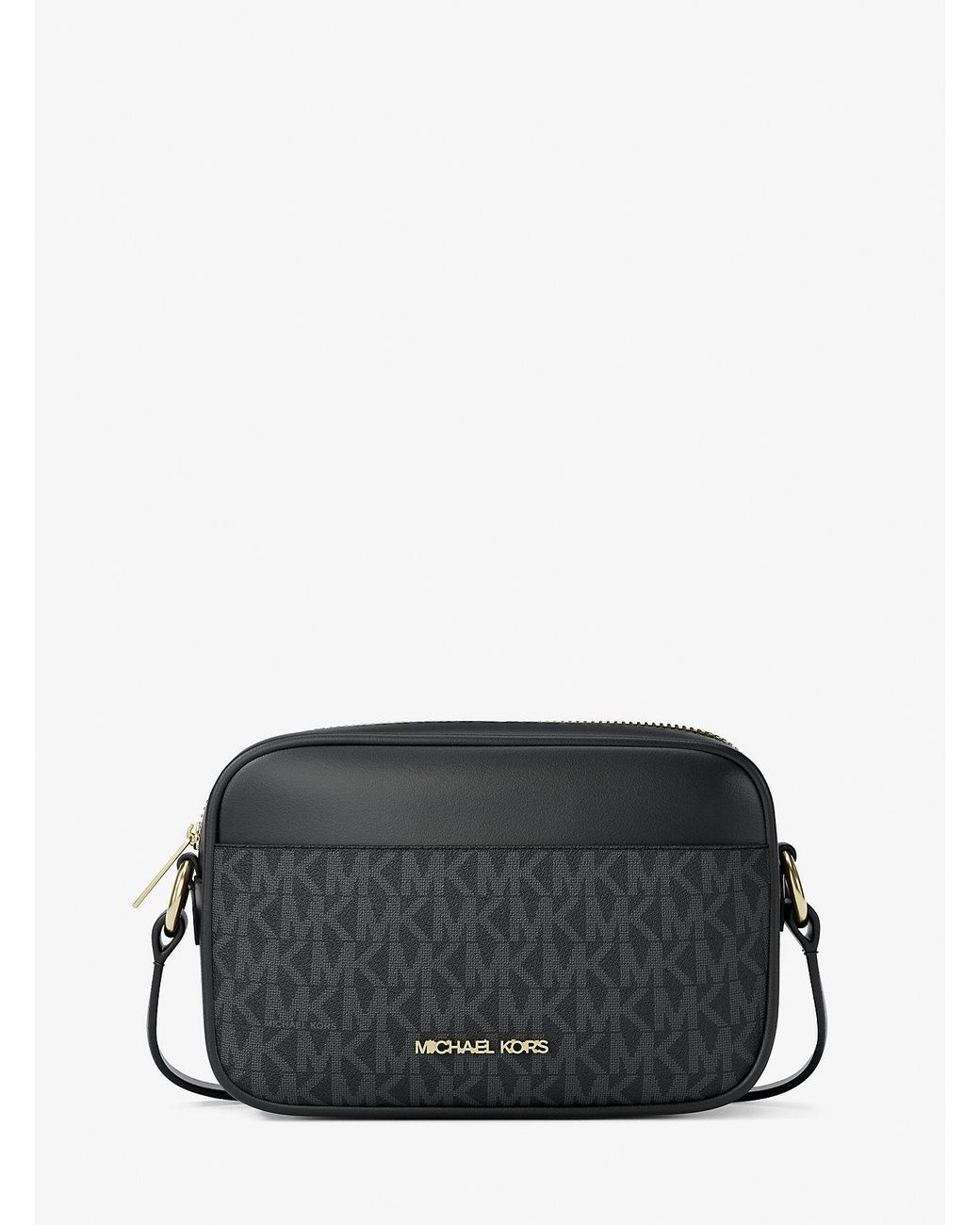 Michael Kors Outlet Mk Jet Set Small Signature Logo Camera Crossbody ...