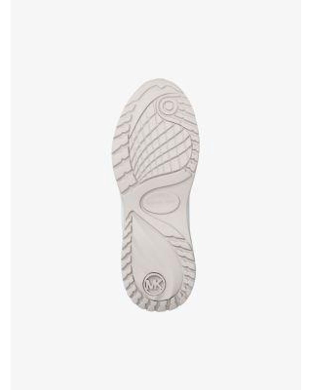 Michael Kors Levie Mixed-Media Trainer in White for Men | Lyst