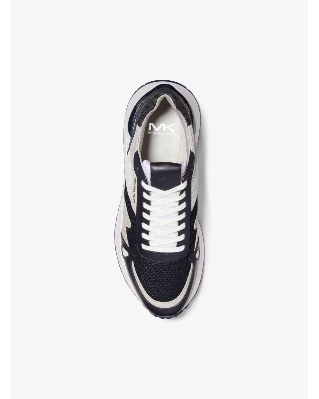 Michael Kors Miles Color-block Logo And Mesh Trainer in Michael Kors Miles Color-block Logo And Mesh Trainer in