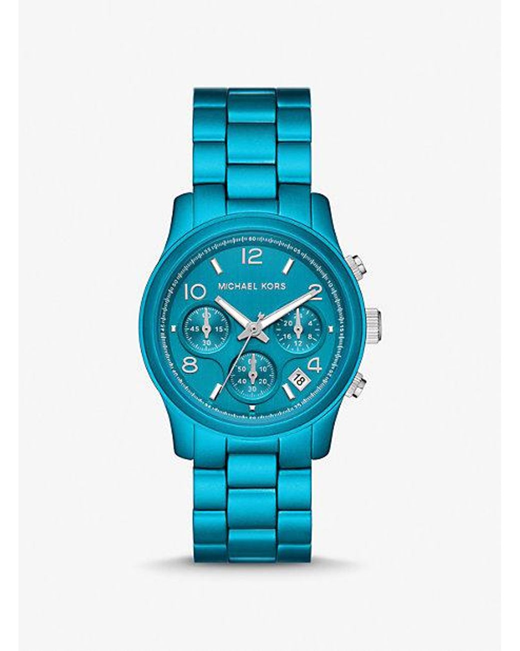 Michael Kors Limited-edition Runway Blue-tone Watch | Lyst