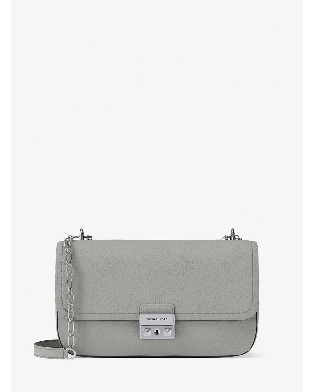 MICHAEL Michael Kors Mk Tribeca Large Pebbled Leather Shoulder Bag in ...
