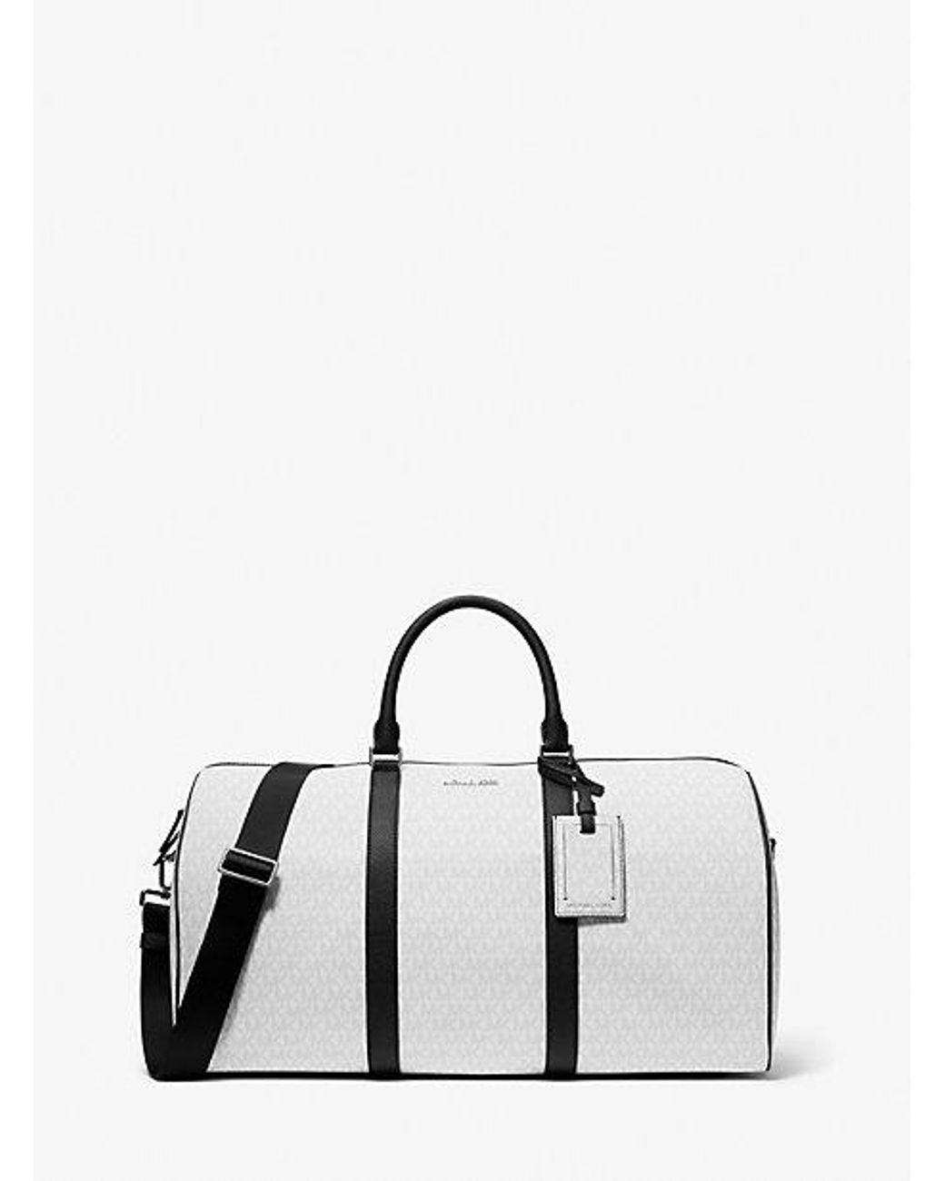 Michael Kors Harrison Logo Weekender Bag in White for Men | Lyst
