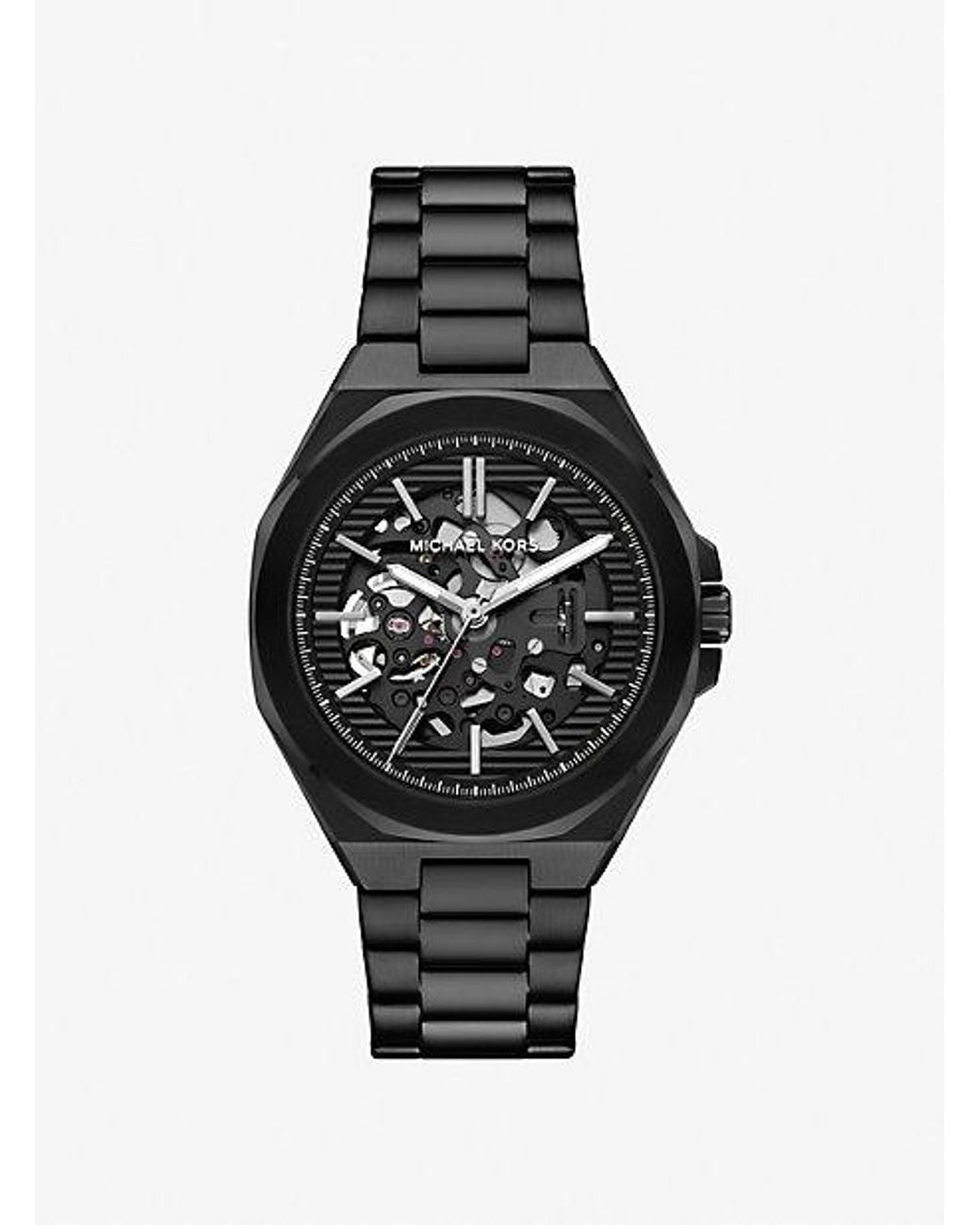 Michael Kors Oversized Callum-Tone Watch in Black for Men | Lyst