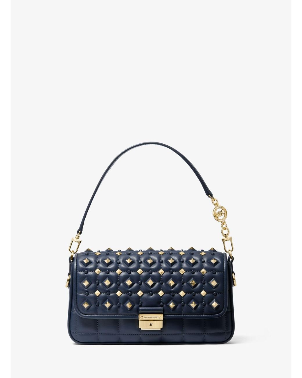Michael Kors Navy Blue Studded Purse For Women's | Paul Smith