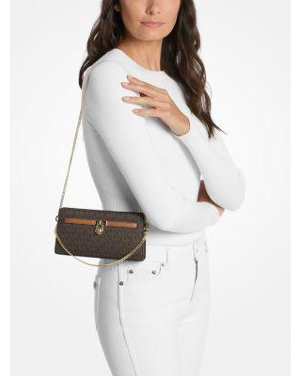 Michael Kors Hamilton Moderne Extra-Small Signature Logo Convertible ...