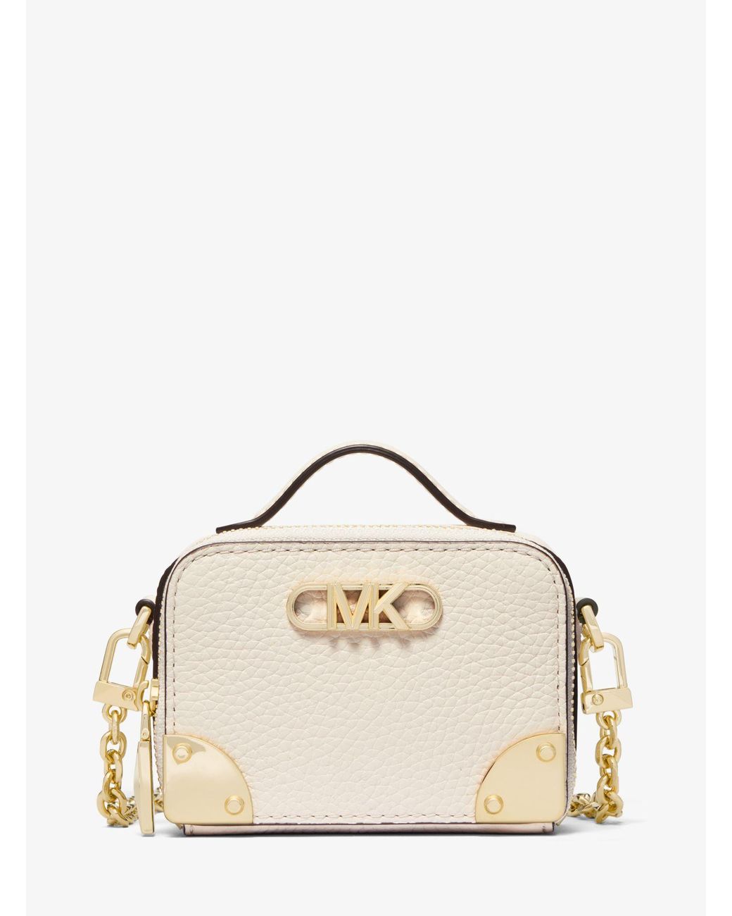 MICHAEL Michael Kors Estelle Micro Pebbled Leather Crossbody Bag in ...