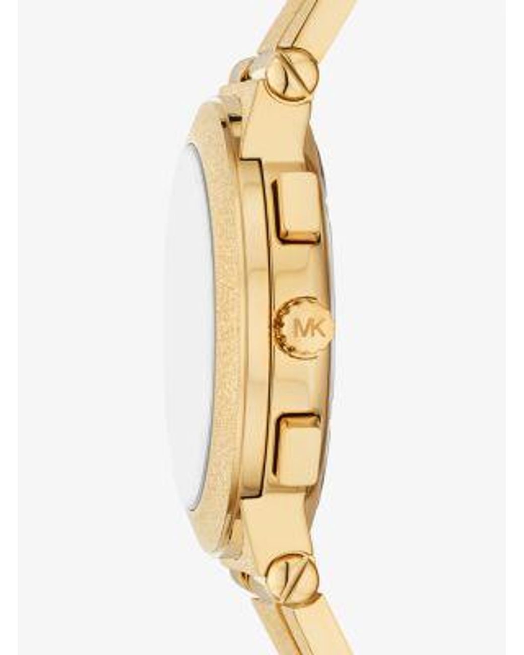 Michael Kors Oversized Billie Frosted-Tone Watch in Metallic | Lyst