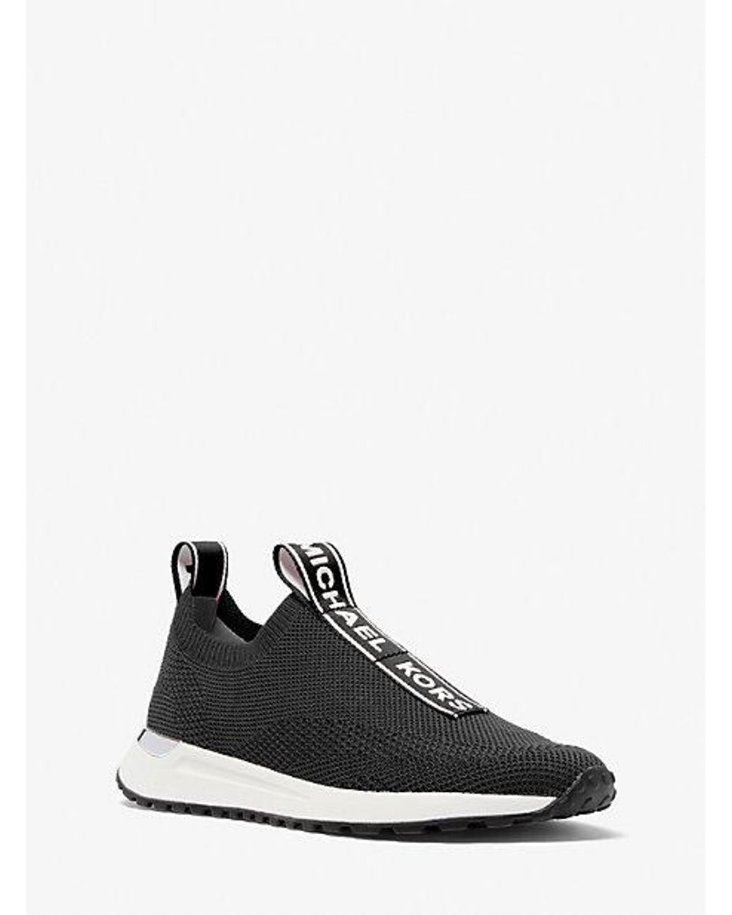 Michael Kors Bodie Knit Slip-On Sneaker in Black | Lyst