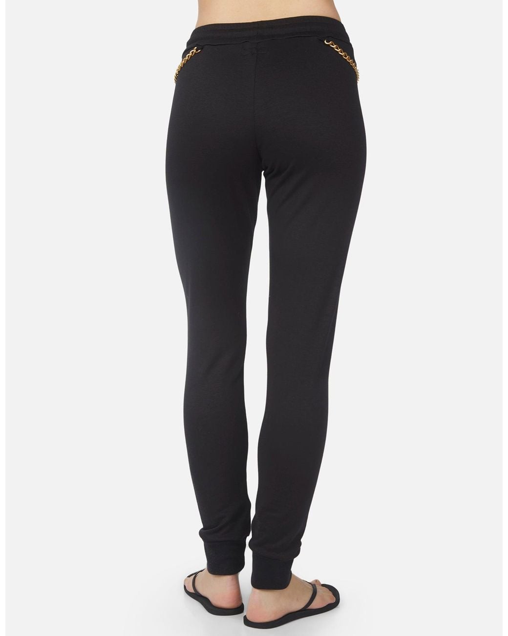 Michael Lauren Taye Loungepant W/ Chain Details in Black | Lyst