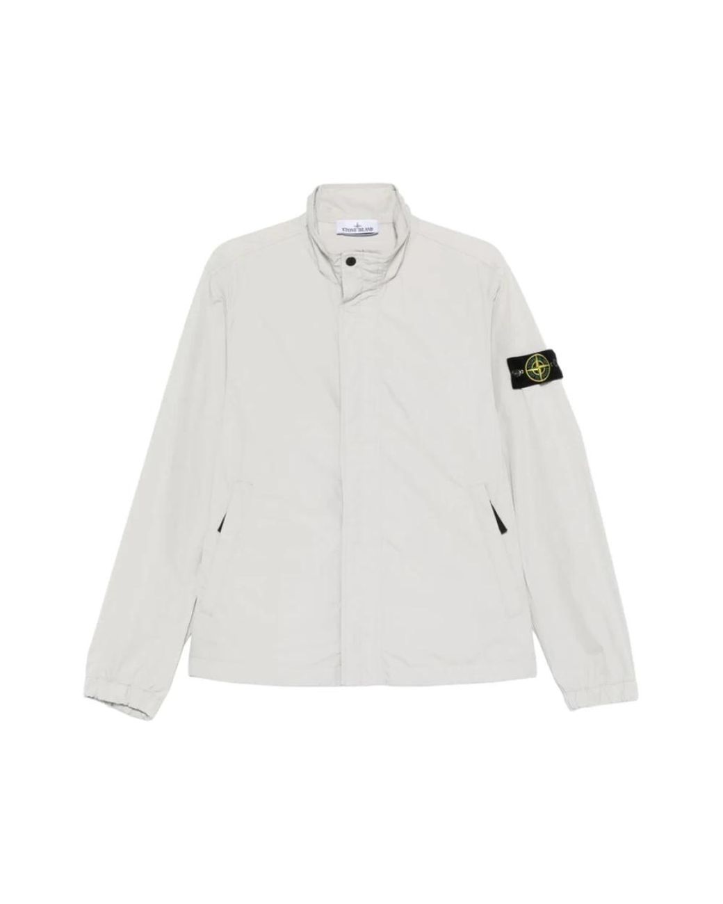 Stone Island Light Jackets in White for Men | Lyst UK