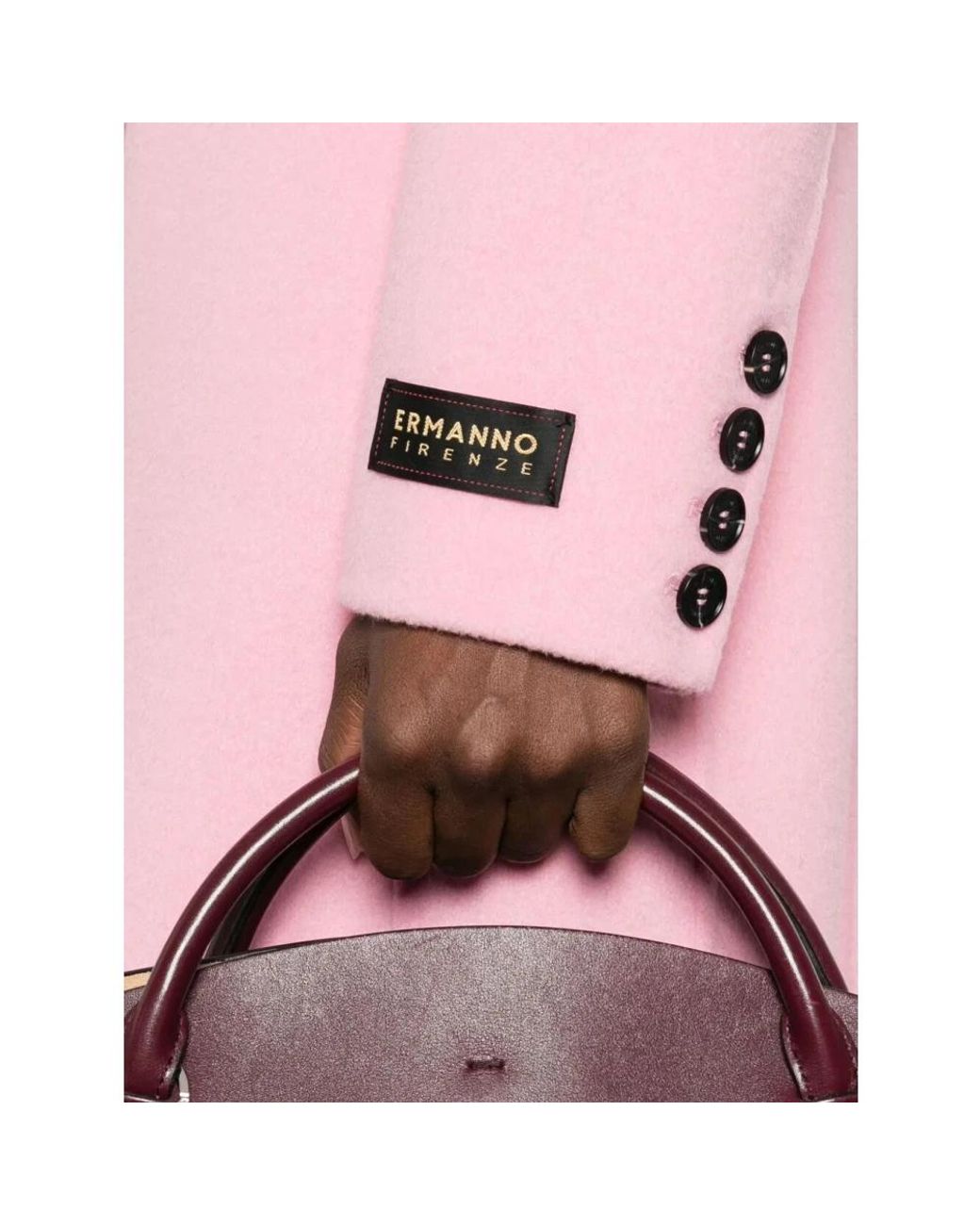 Ermanno Scervino Double-Breasted Coats in Pink | Lyst UK