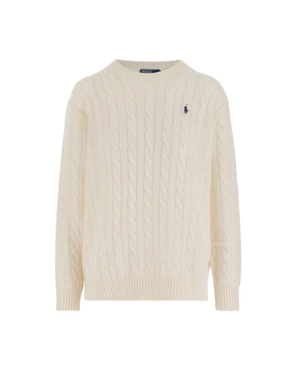 Polo Ralph Lauren Round-Neck Knitwear in White | Lyst UK