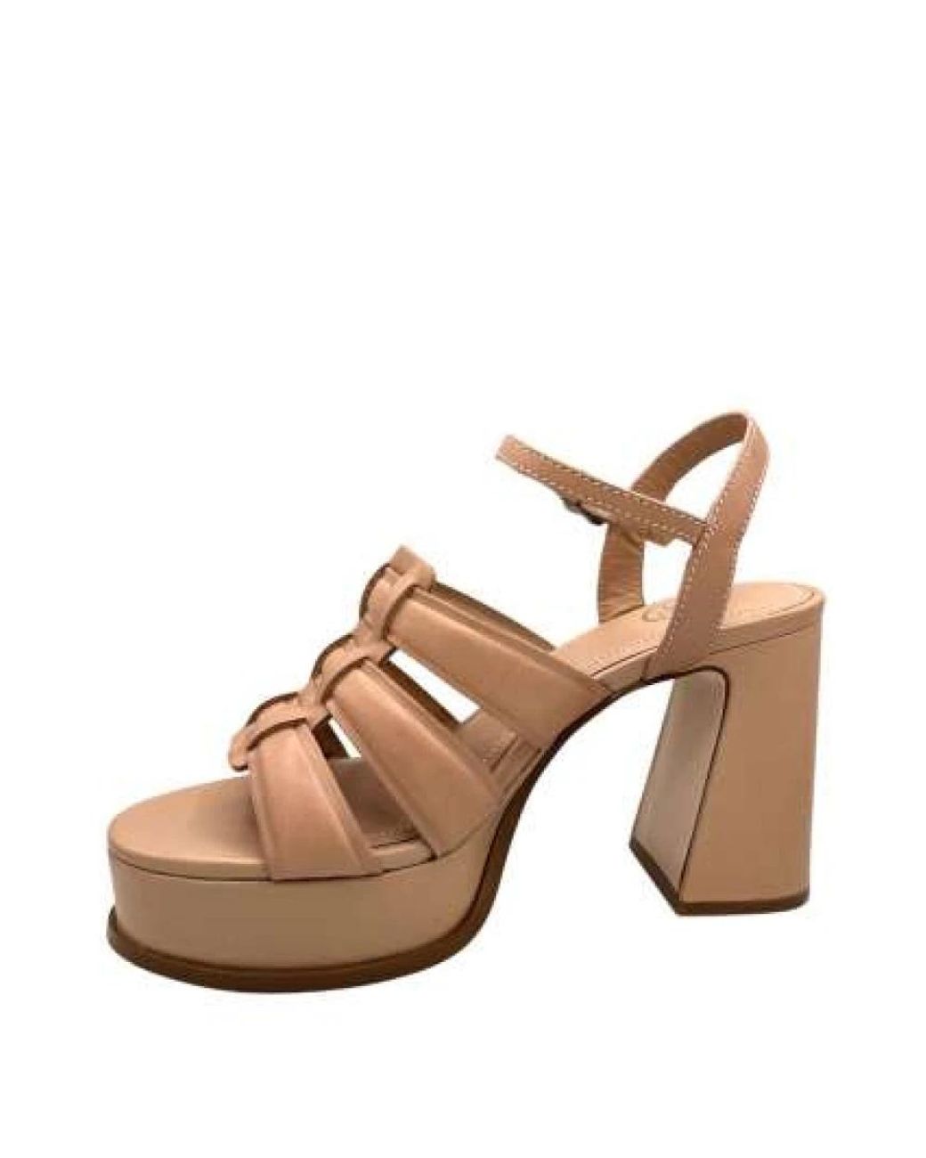Ash High Heel Sandals in Brown | Lyst