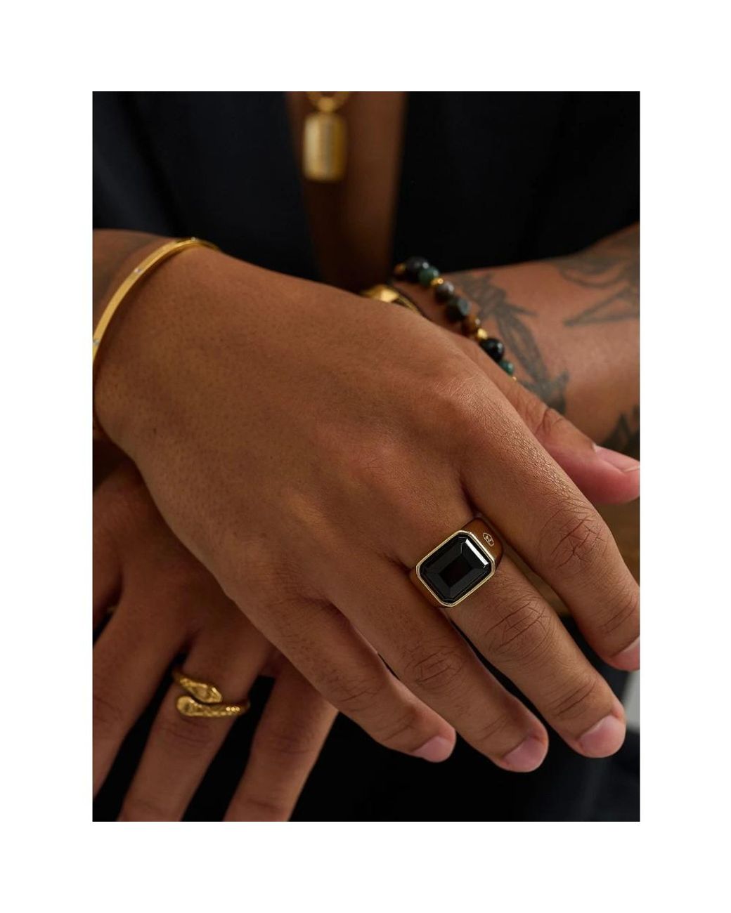 Rings Nialaya pour homme en coloris Jaune | Lyst