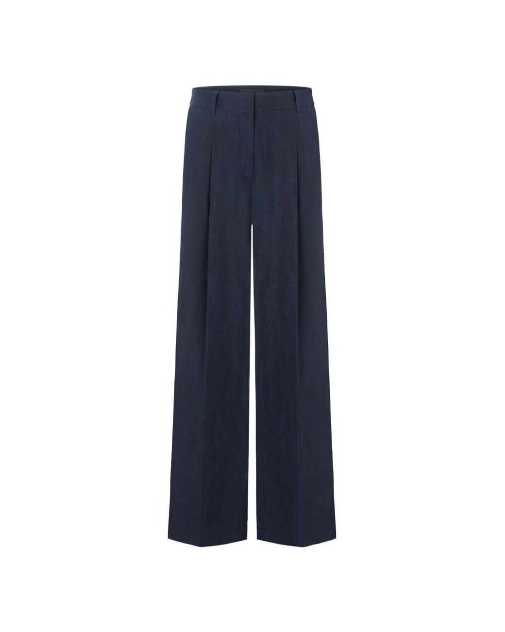Cambio Wide Trousers in Blue | Lyst UK