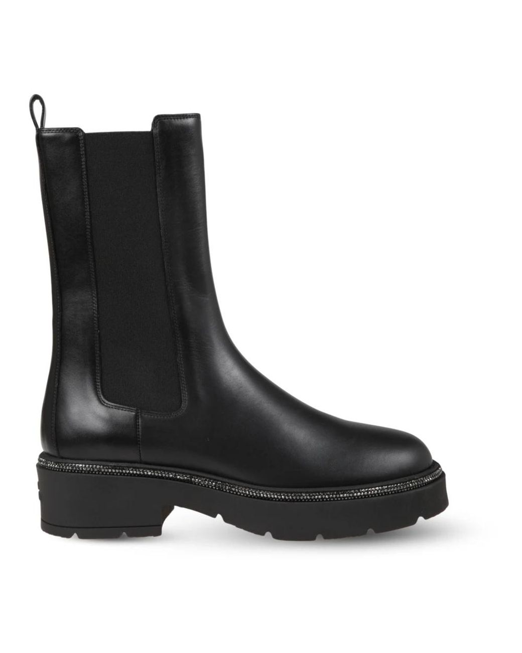 Rene Caovilla Chelsea Boots in Black | Lyst UK
