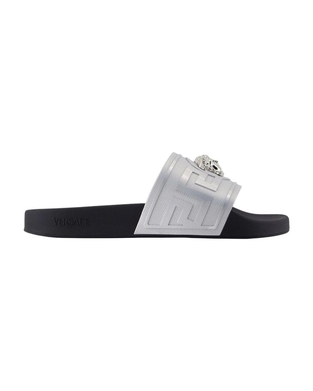 Versace Sliders in Black for Men | Lyst UK
