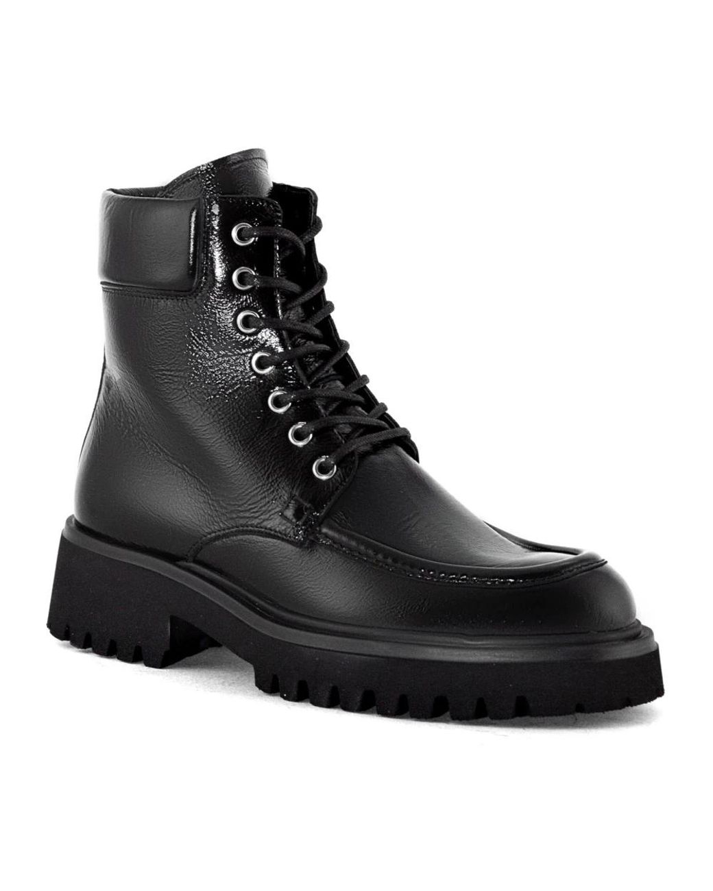 Guglielmo Rotta Lace-Up Boots in Black | Lyst