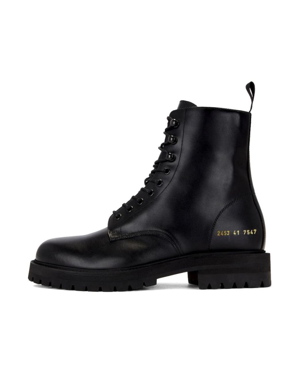 Common Projects Lace-Up Boots in Black for Men | Lyst