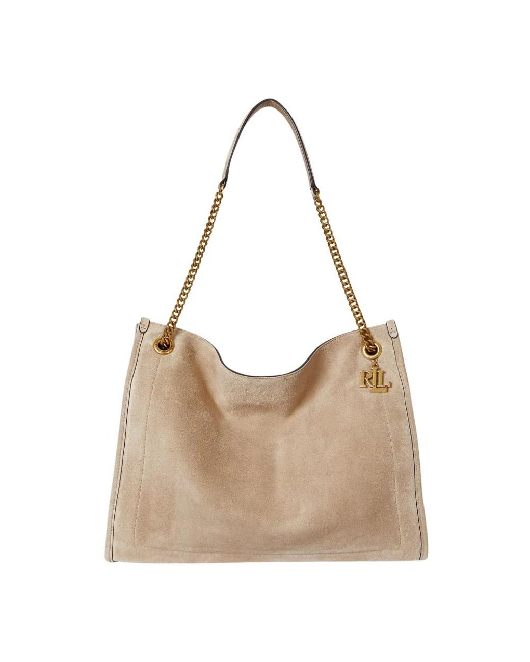 Ralph Lauren Shoulder Bags in Natural | Lyst