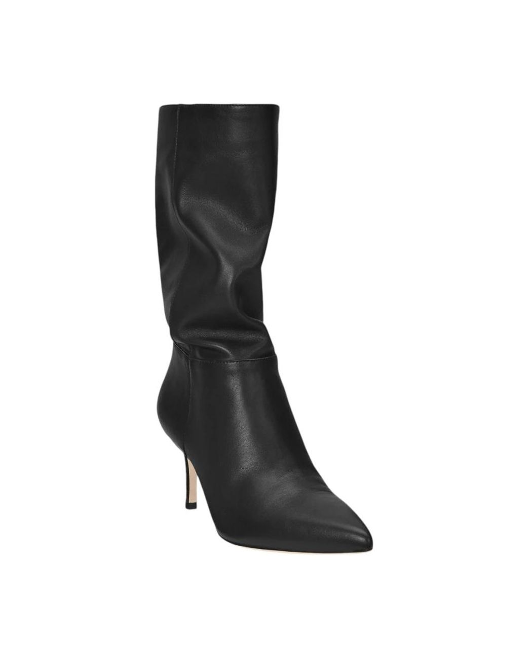 Ralph Lauren Leannah Nappa Leather Boot in Black | Lyst