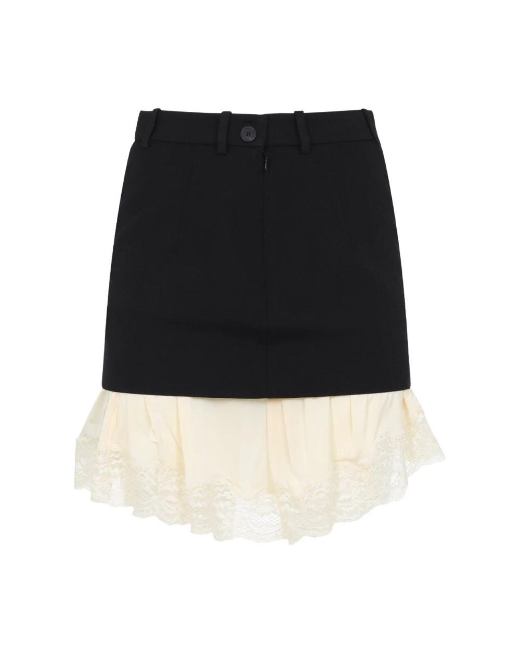 Balenciaga Short Skirts in Black | Lyst