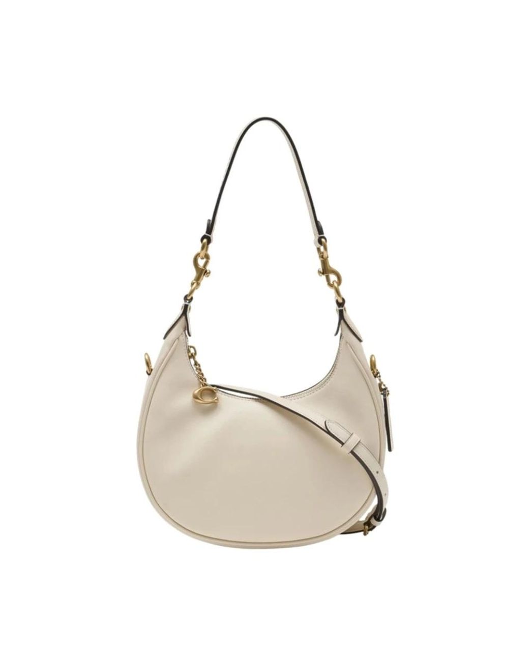 COACH Shoulder Bags in Natural | Lyst UK
