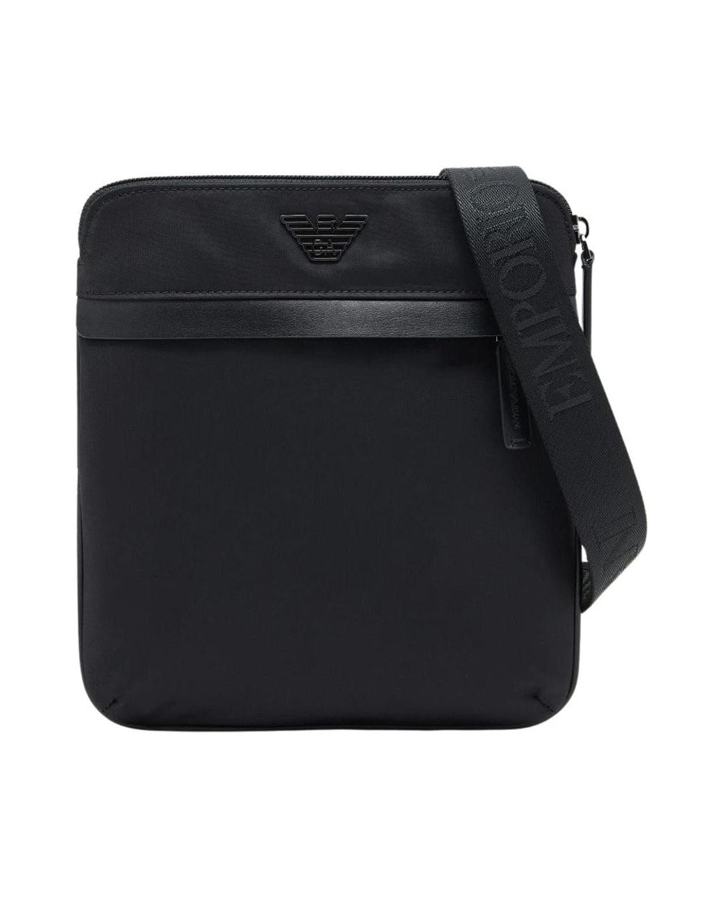 Emporio Armani Cross Body Messenger in Black for Men | Lyst UK