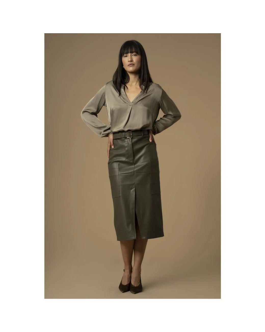 Kocca Midi Skirts in Green | Lyst UK