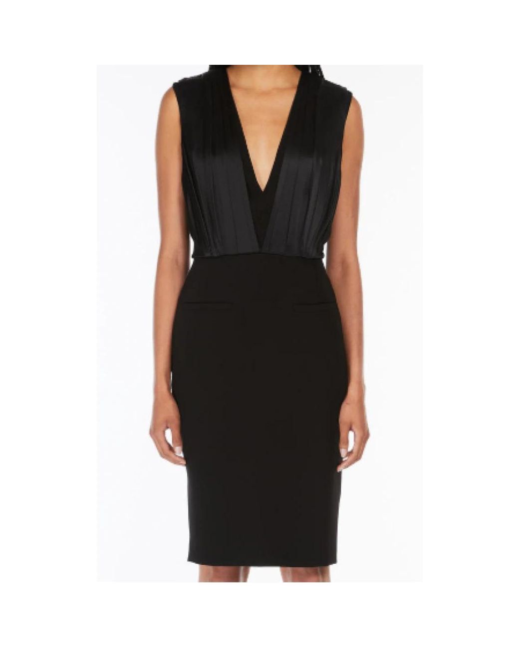 Max Mara Clothing Triacetate Dresses in Black | Lyst UK