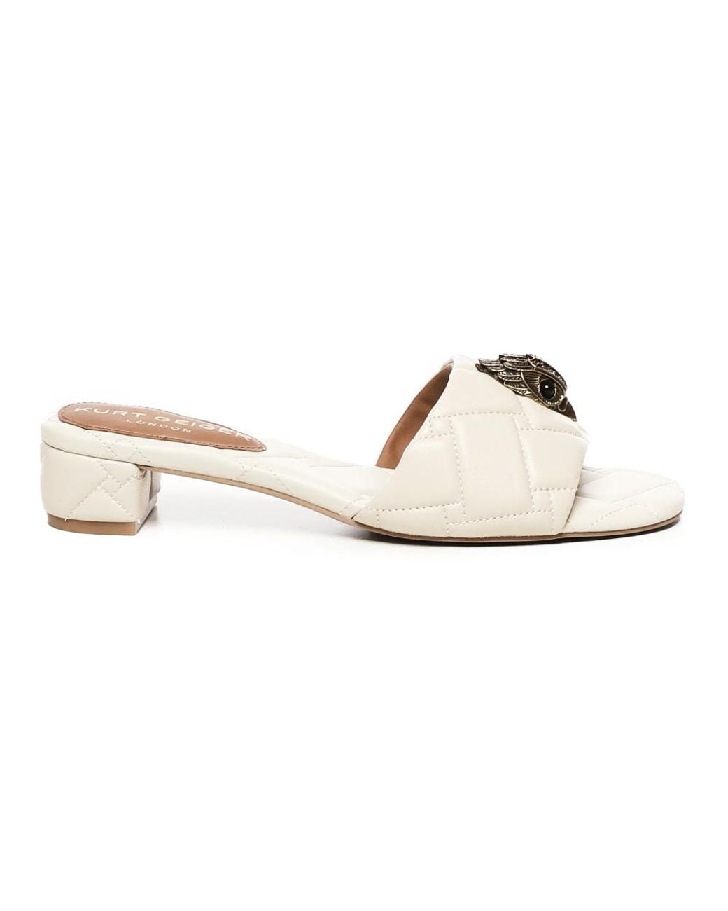 Kurt Geiger Heeled Mules in White | Lyst