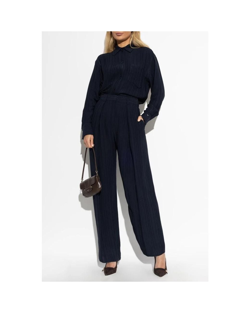 Victoria Beckham Shirts in Blue | Lyst UK