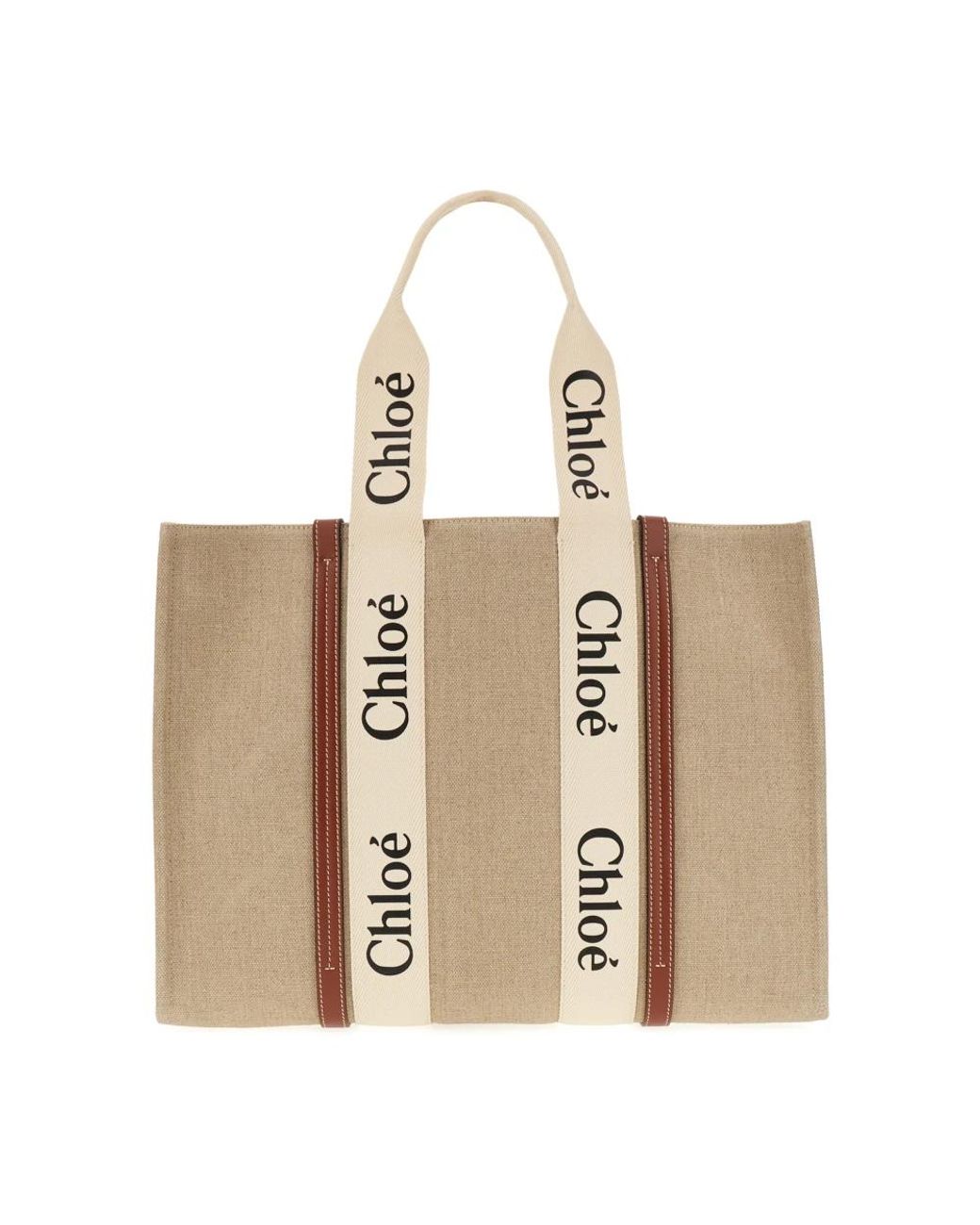 Chloé Tote Bags in Natural | Lyst UK