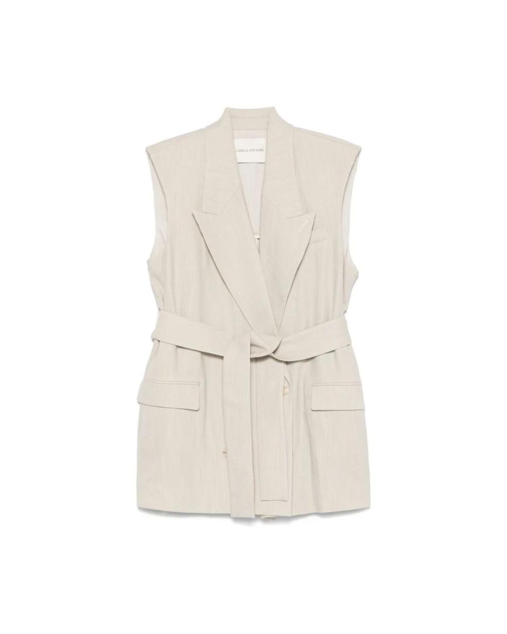 Camilla & Marc Vests in Natural | Lyst