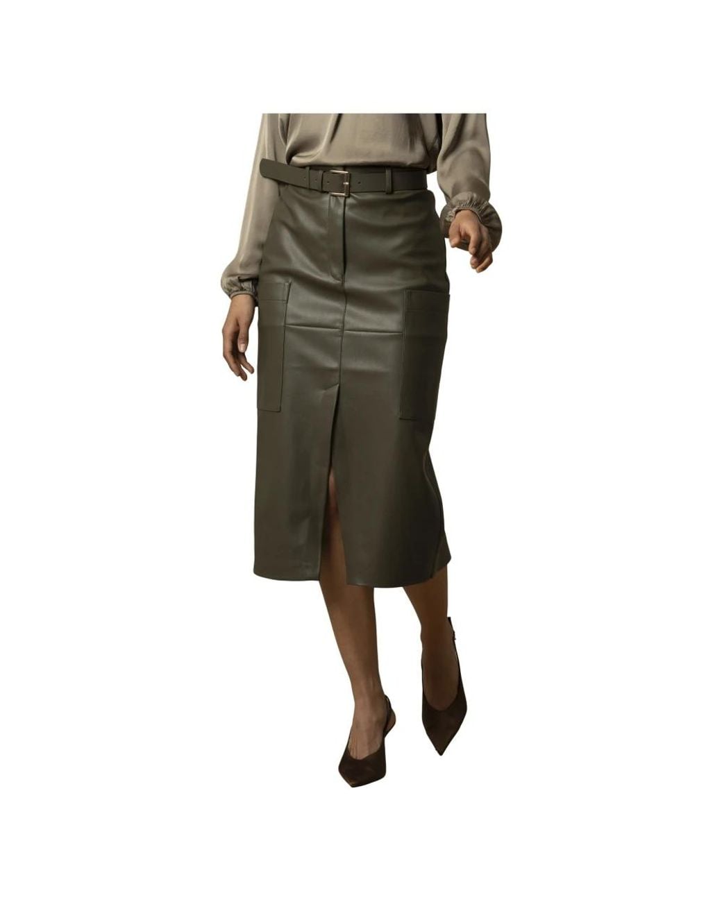 Kocca Midi Skirts in Green | Lyst UK