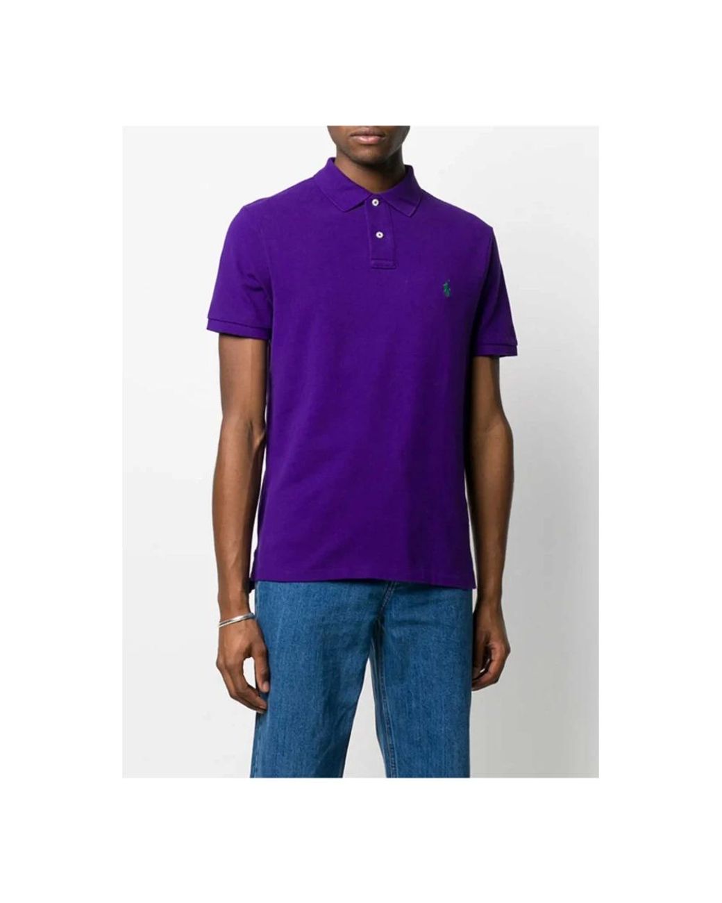 Polo Ralph Lauren Polo Shirts in Purple for Men | Lyst