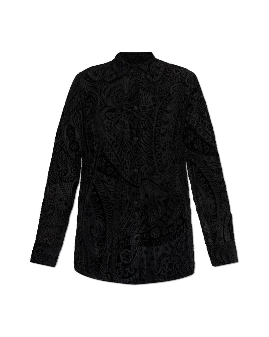 Etro Shirts in Black | Lyst