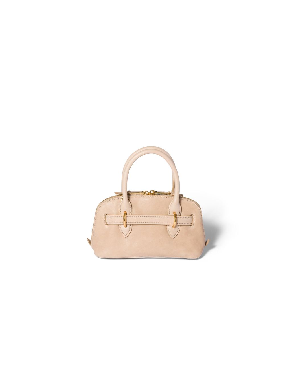 Miu Miu Aventure Mini Nappa Leather Bag in Natural | Lyst