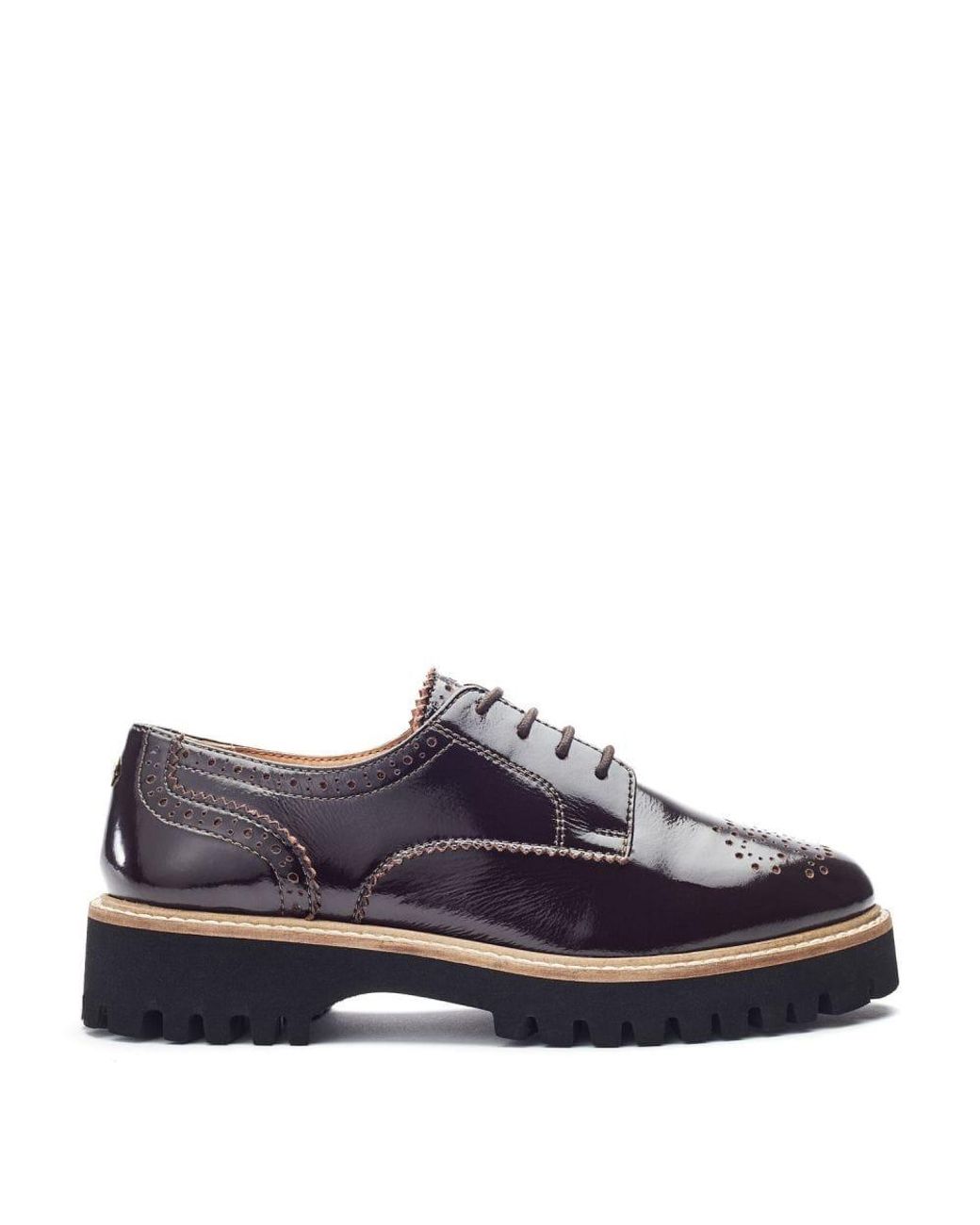 Moda In Pelle Evranna Dark Patent Leather in Blue | Lyst UK