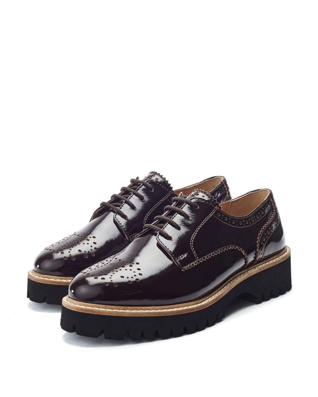 Moda In Pelle Evranna Dark Patent Leather in Blue | Lyst UK
