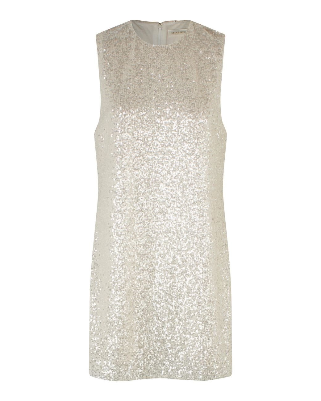 Stine Goya Isha Sequin Tunic Top in White | Lyst