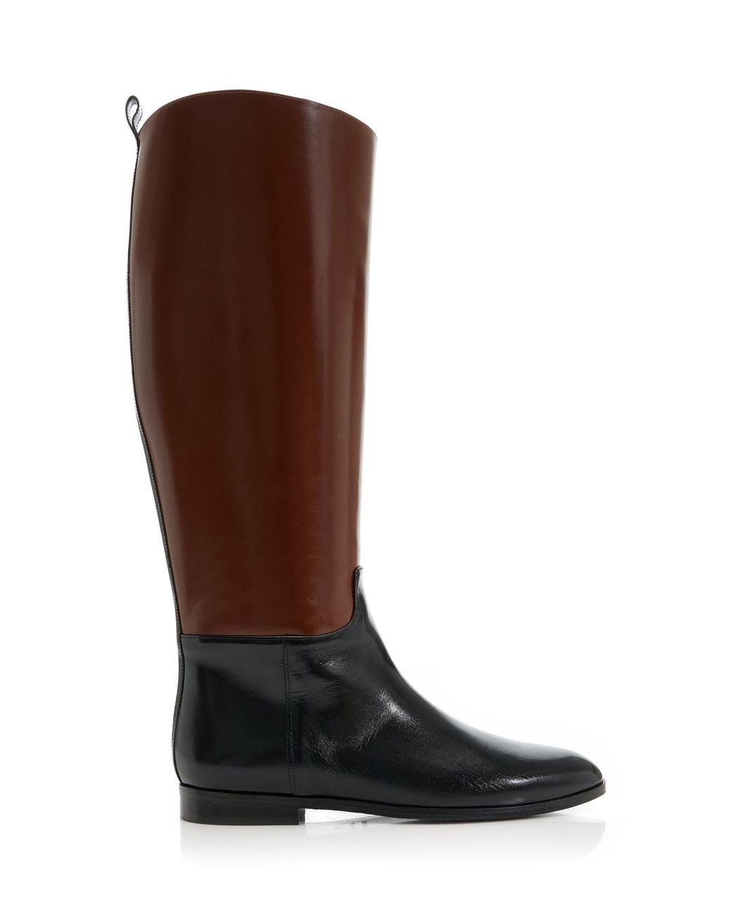 Gia Borghini Marta Leather Knee Boots in Brown | Lyst